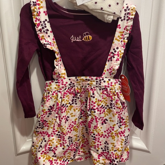 wonder nation | Dresses | Wonder Nation Overalls Skirt And Long Sleeve ...